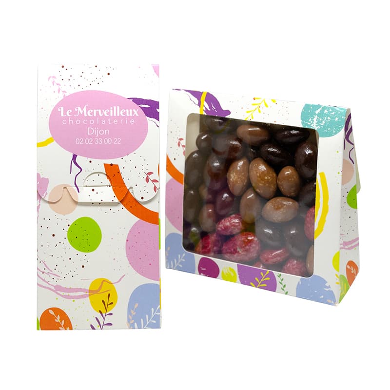 Pochette confiserie avec fenêtre 70x45x150 mm x 50 | Grands Moulins de ...