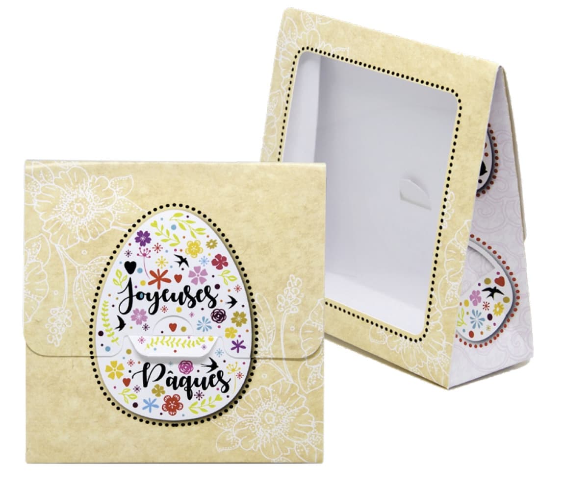 Pochette confiserie avec fenêtre 120x45x120 mm x 50 | Grands Moulins de ...